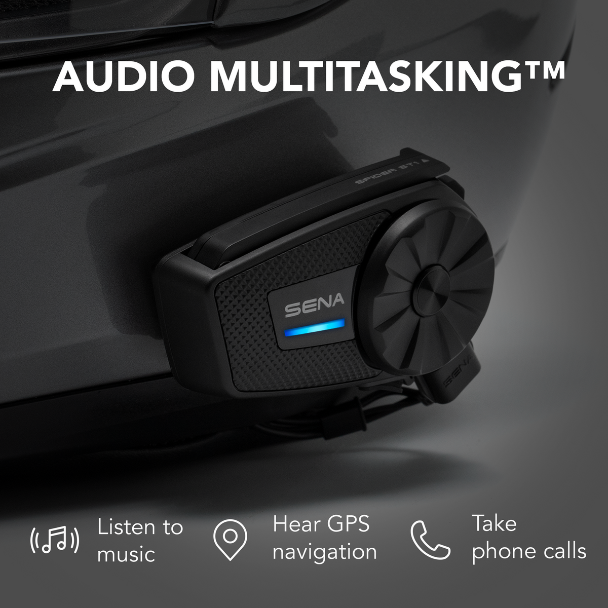 Sena SPIDER ST1 Motorrad-Mesh-Kommunikationssystem — sicheres ...