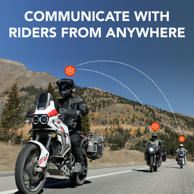 Sena 60S Motorcycle Communication Headset with WAVE, Mesh, and ...