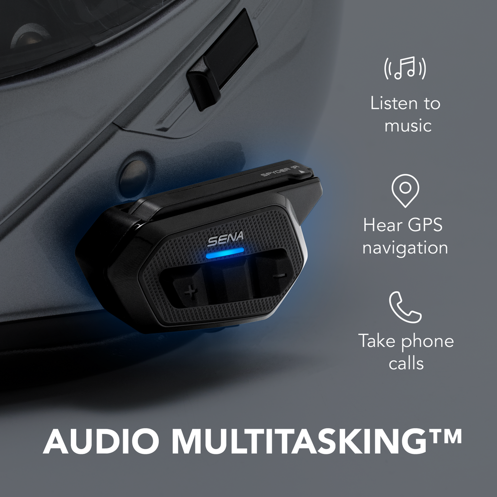 Sena SPIDER RT1 Low Profile Motorrad-Mesh-Kommunikationssystem mit Mesh ...